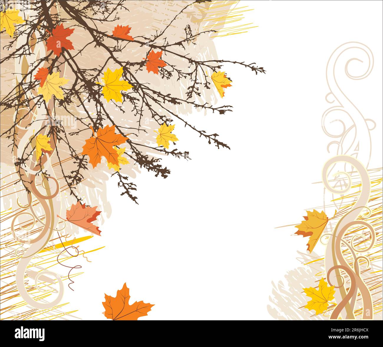 autumn vector bacground / corner Stock Vector Image & Art - Alamy