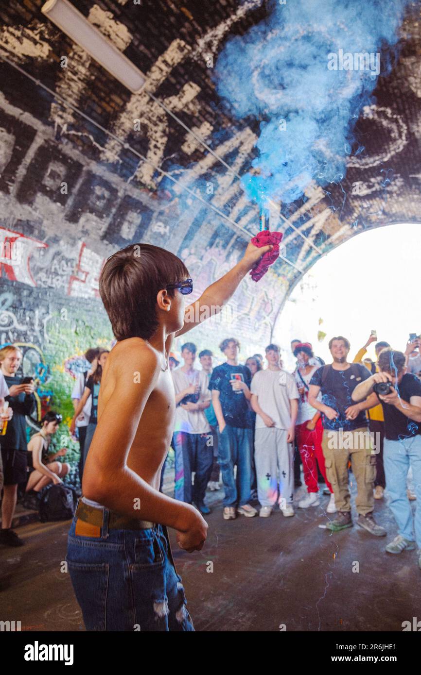 London, UK, Shoreditch, 9th May 2023, Save Our Scene Hosts a Secret ...