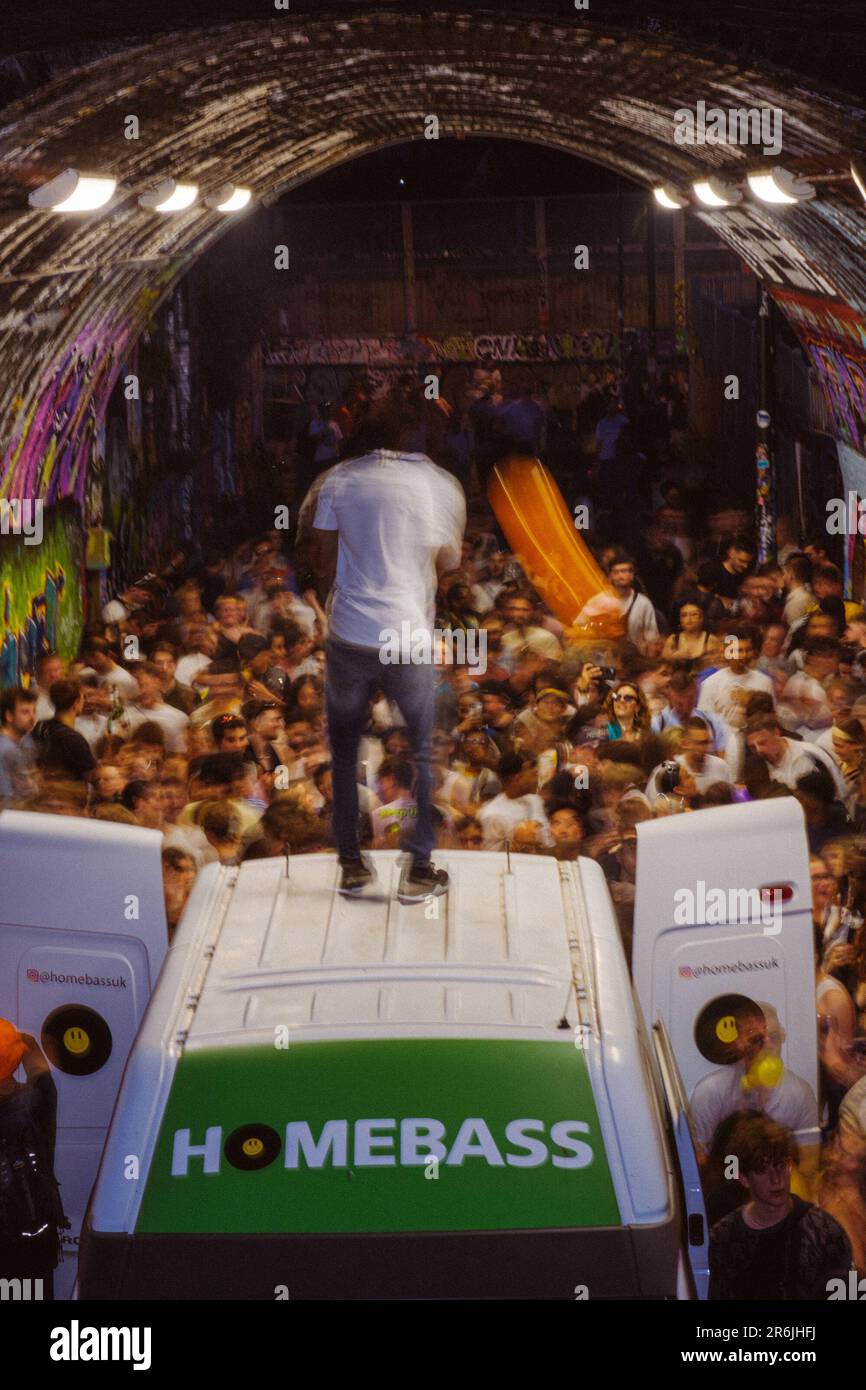 London, UK, Shoreditch, 9th May 2023, Save Our Scene Hosts a Secret ...