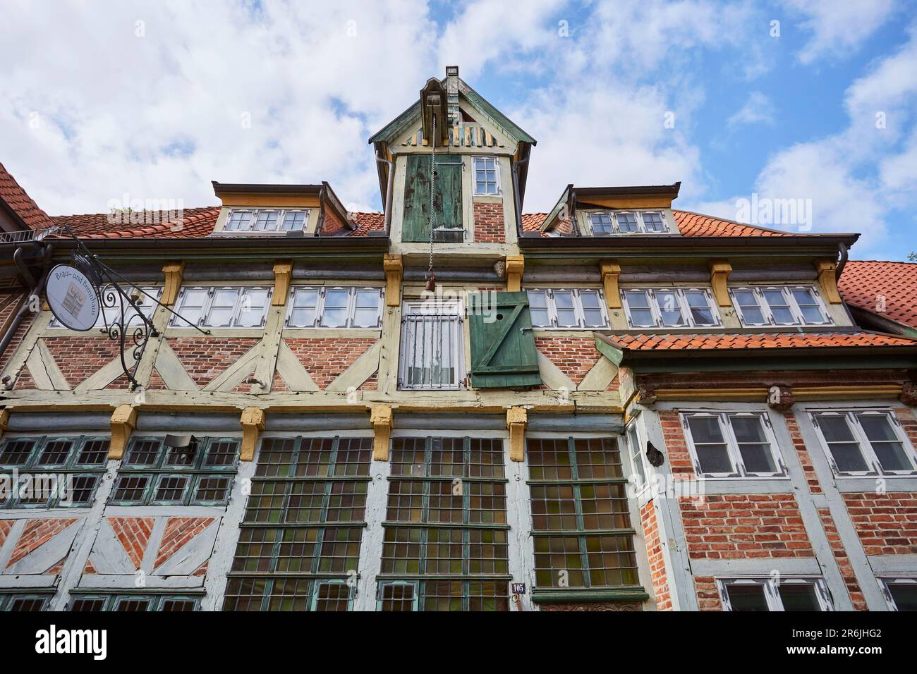Die Schifffahrtsstadt Lauenburg an der Elbe, Schleswig-Holstein ...