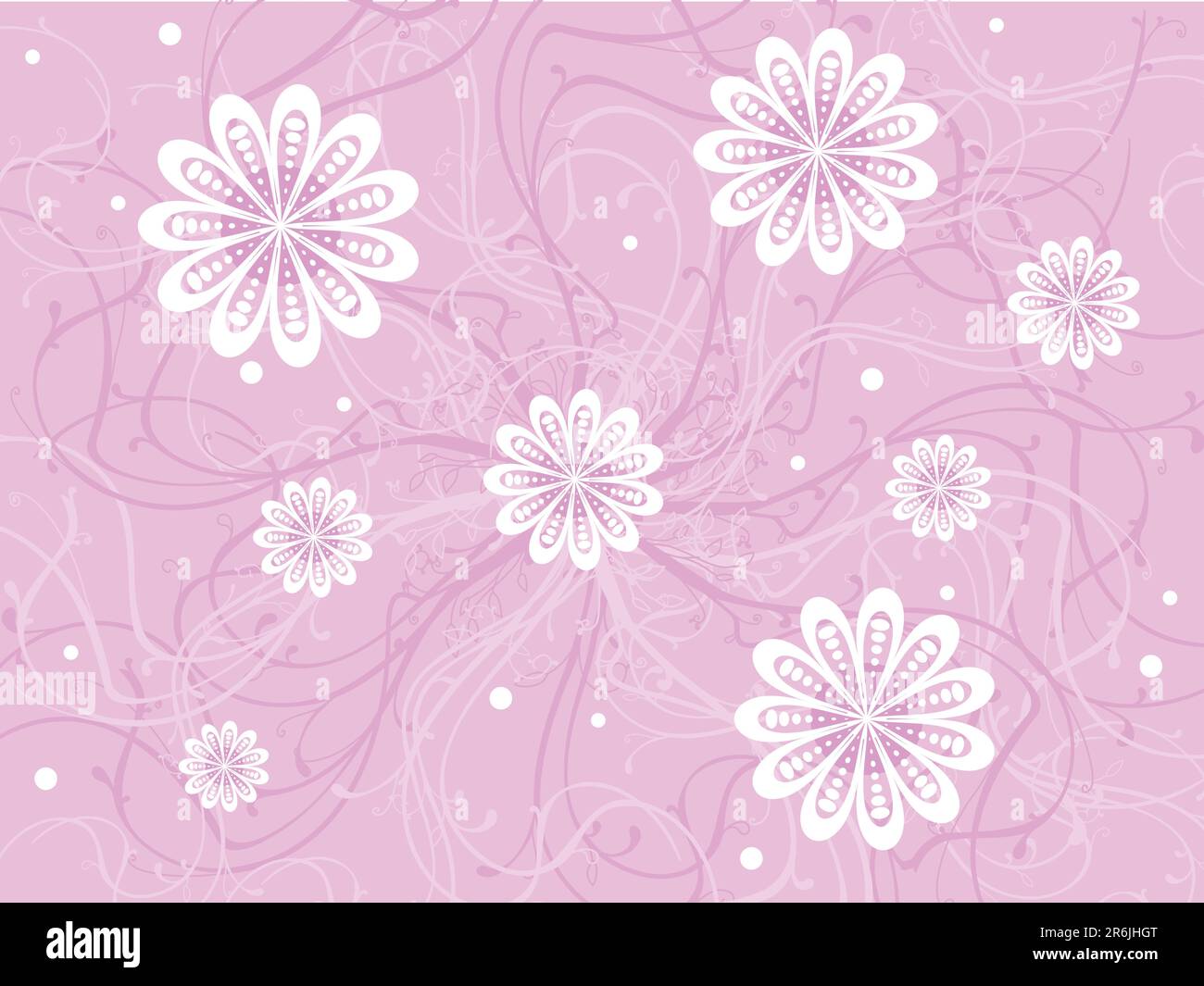 Floral background with swirls, leaves and curls Stock Vector Image ...