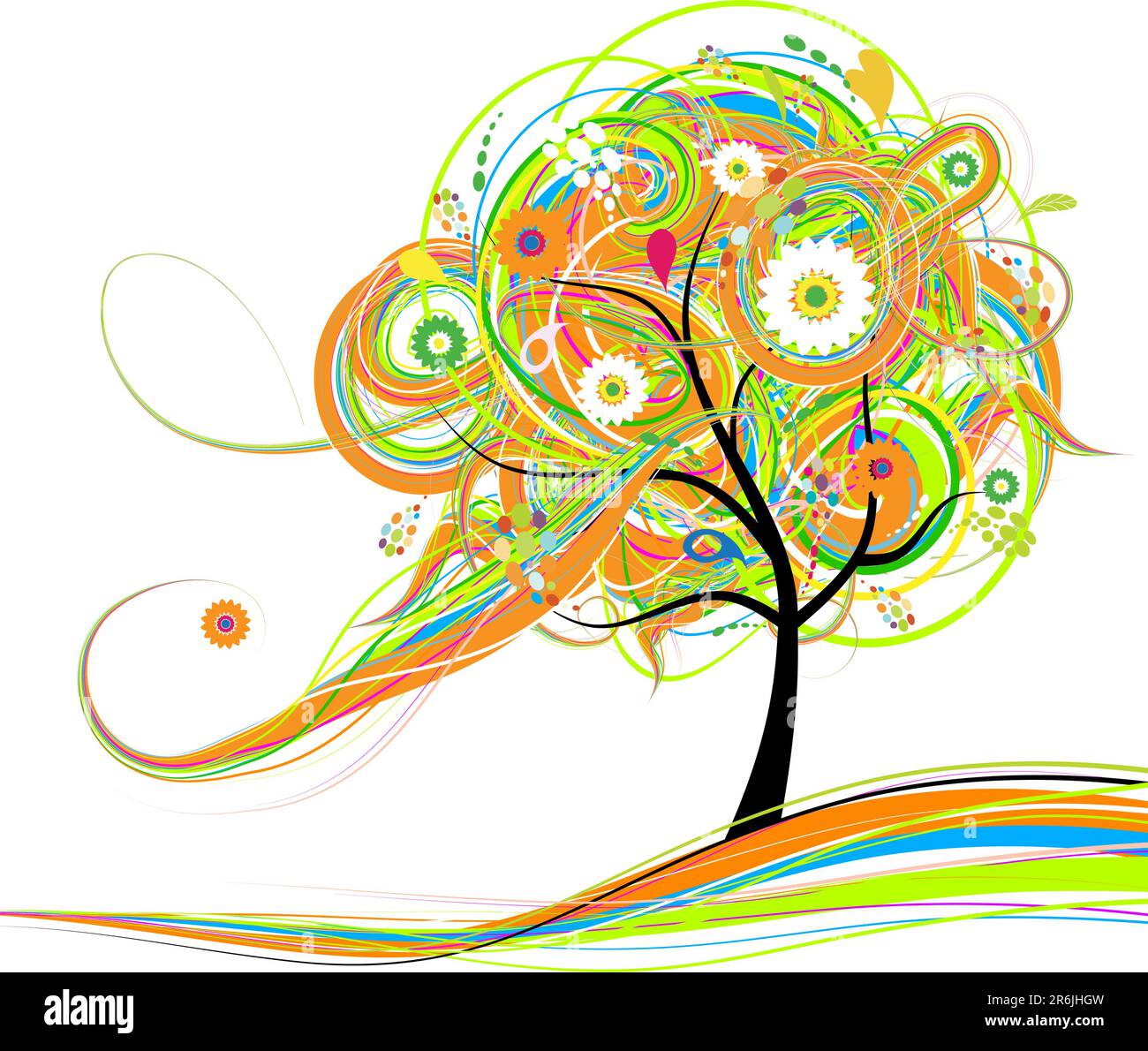Art tree beautiful for your design Stock Vector Image & Art - Alamy