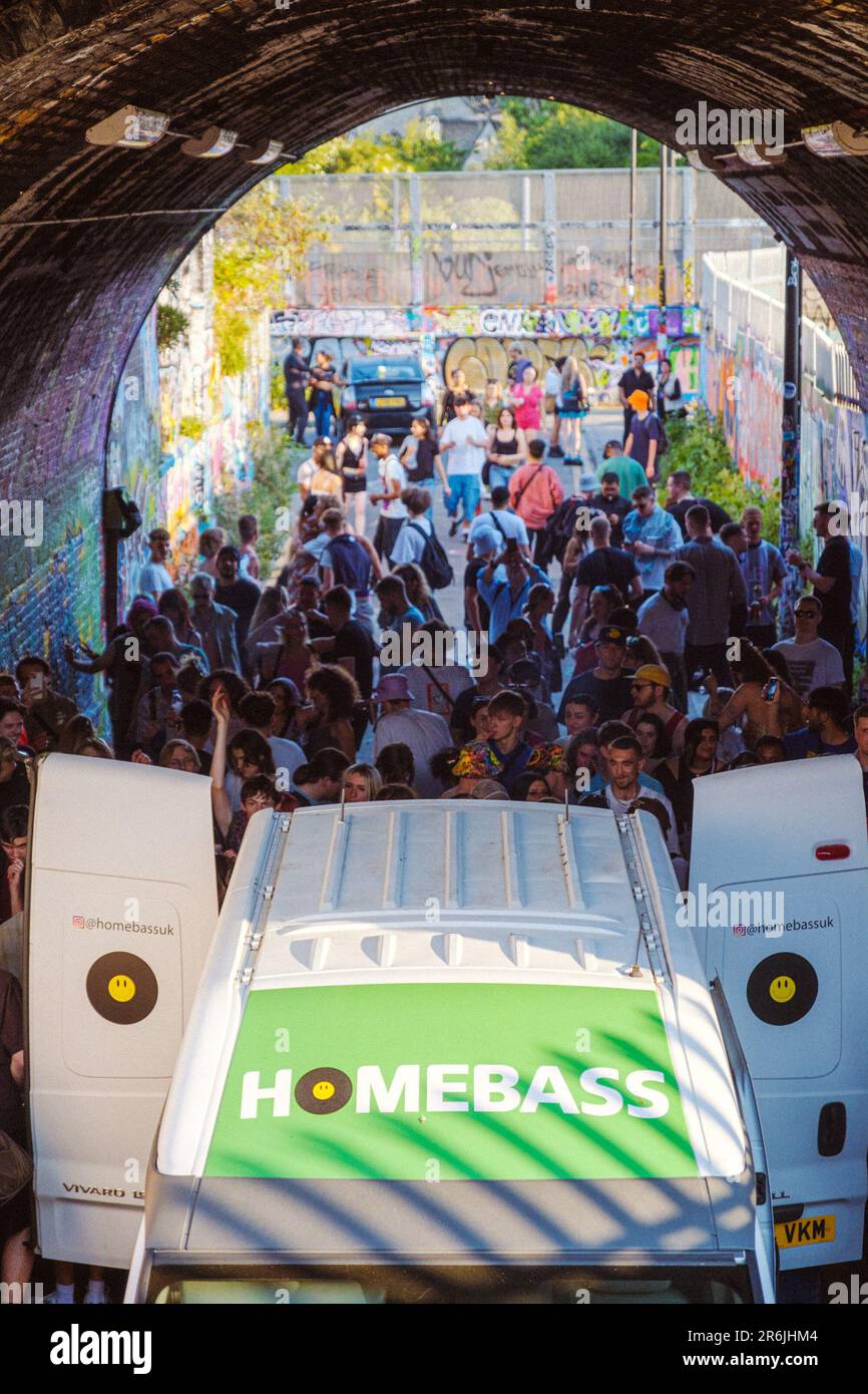 London, UK, Shoreditch, 9th May 2023, Save Our Scene Hosts a Secret ...