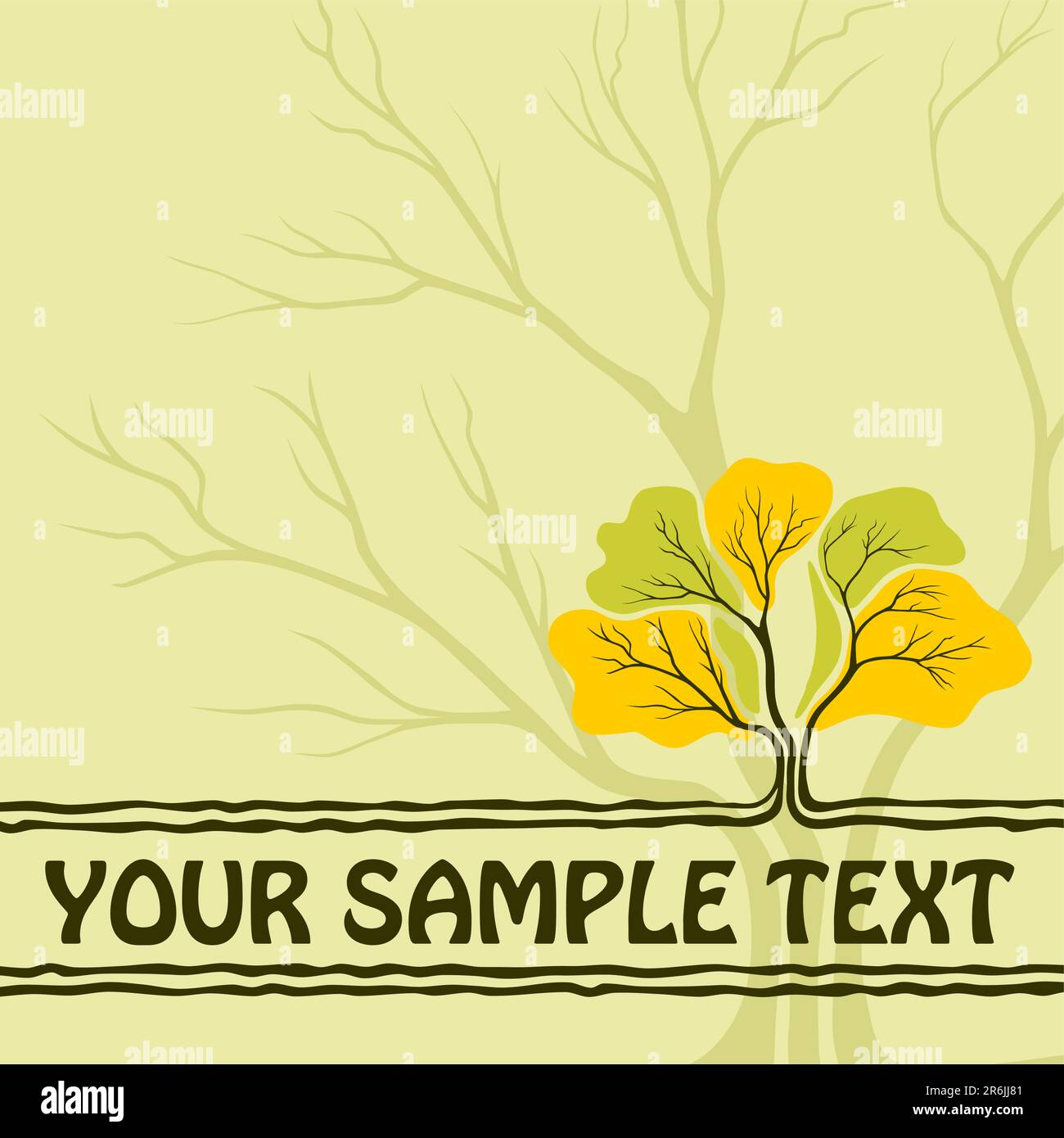 background with a tree Stock Vector Image & Art - Alamy