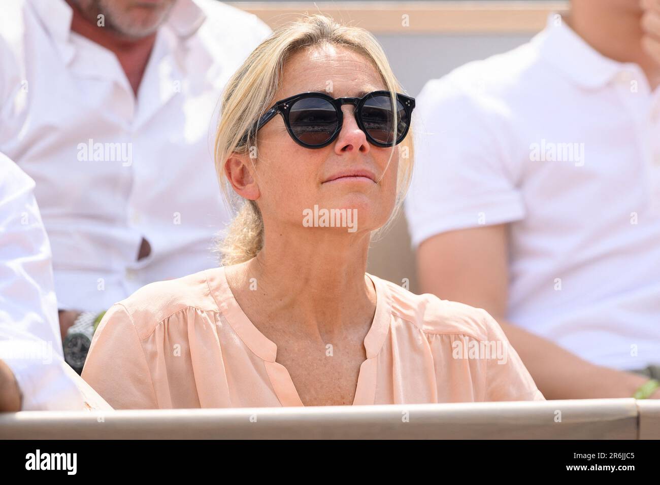 Paris, France. 09th June, 2023. Anne-Sophie Lapix attends the 2023 ...