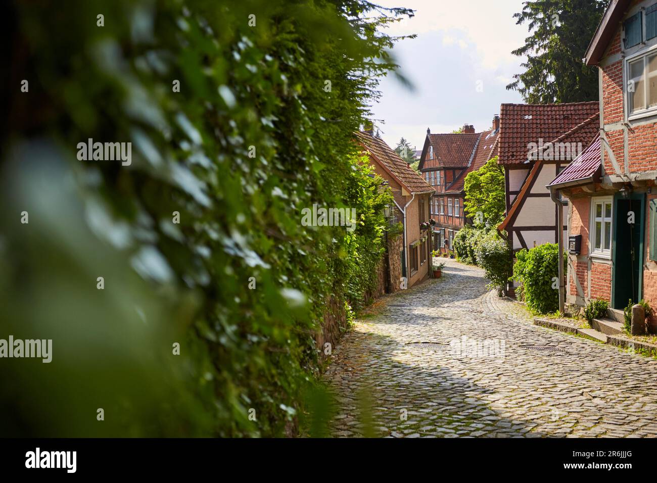 Die Schifffahrtsstadt Lauenburg an der Elbe, Schleswig-Holstein ...