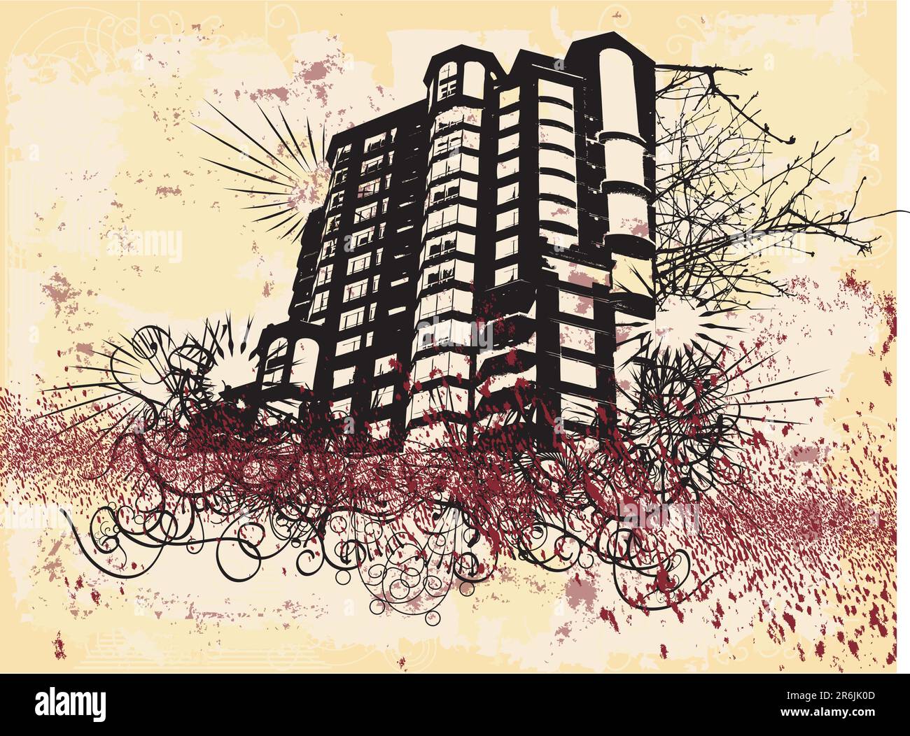 Block style design Stock Vector Images - Alamy