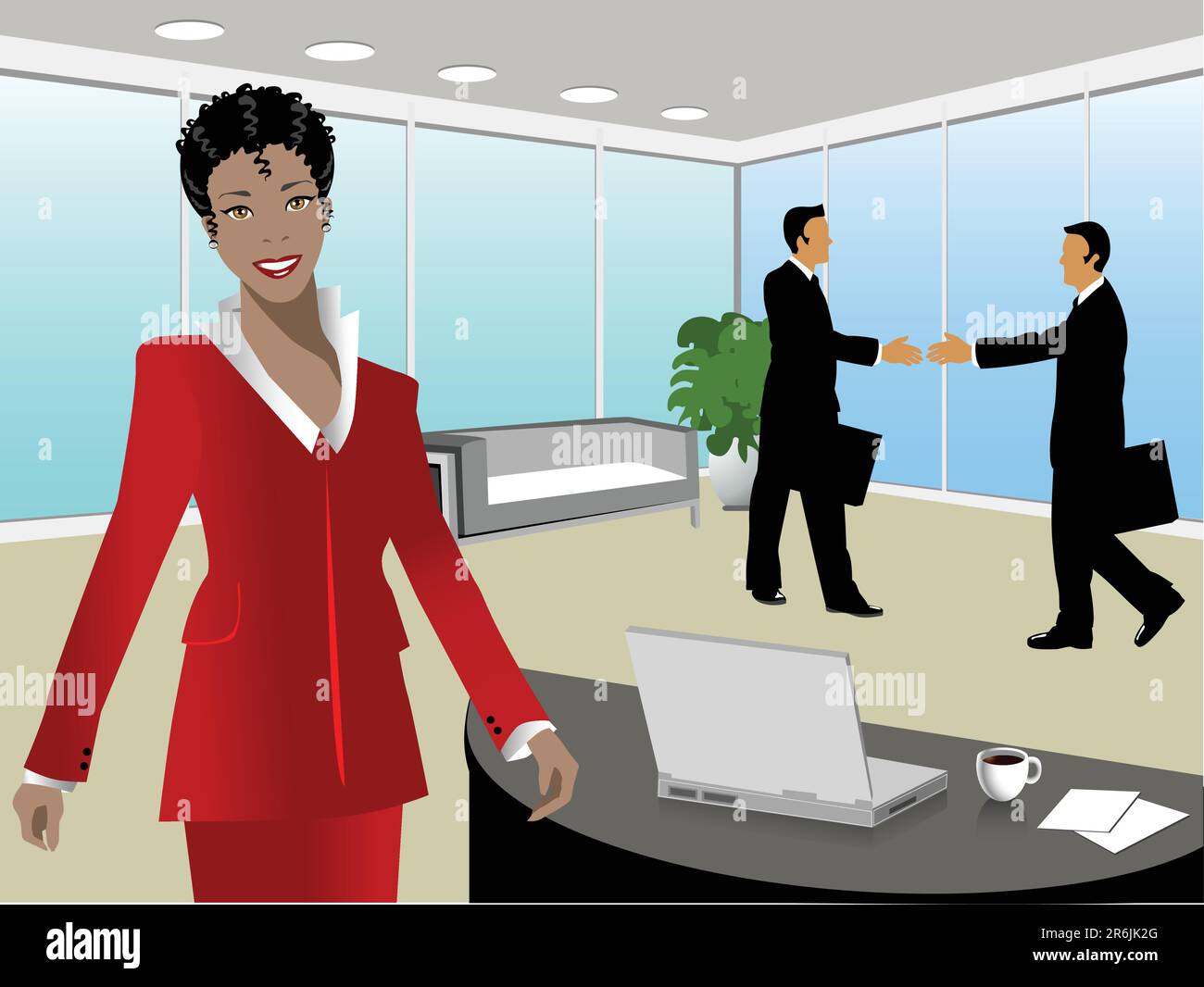 Minority handshake Stock Vector Images - Alamy