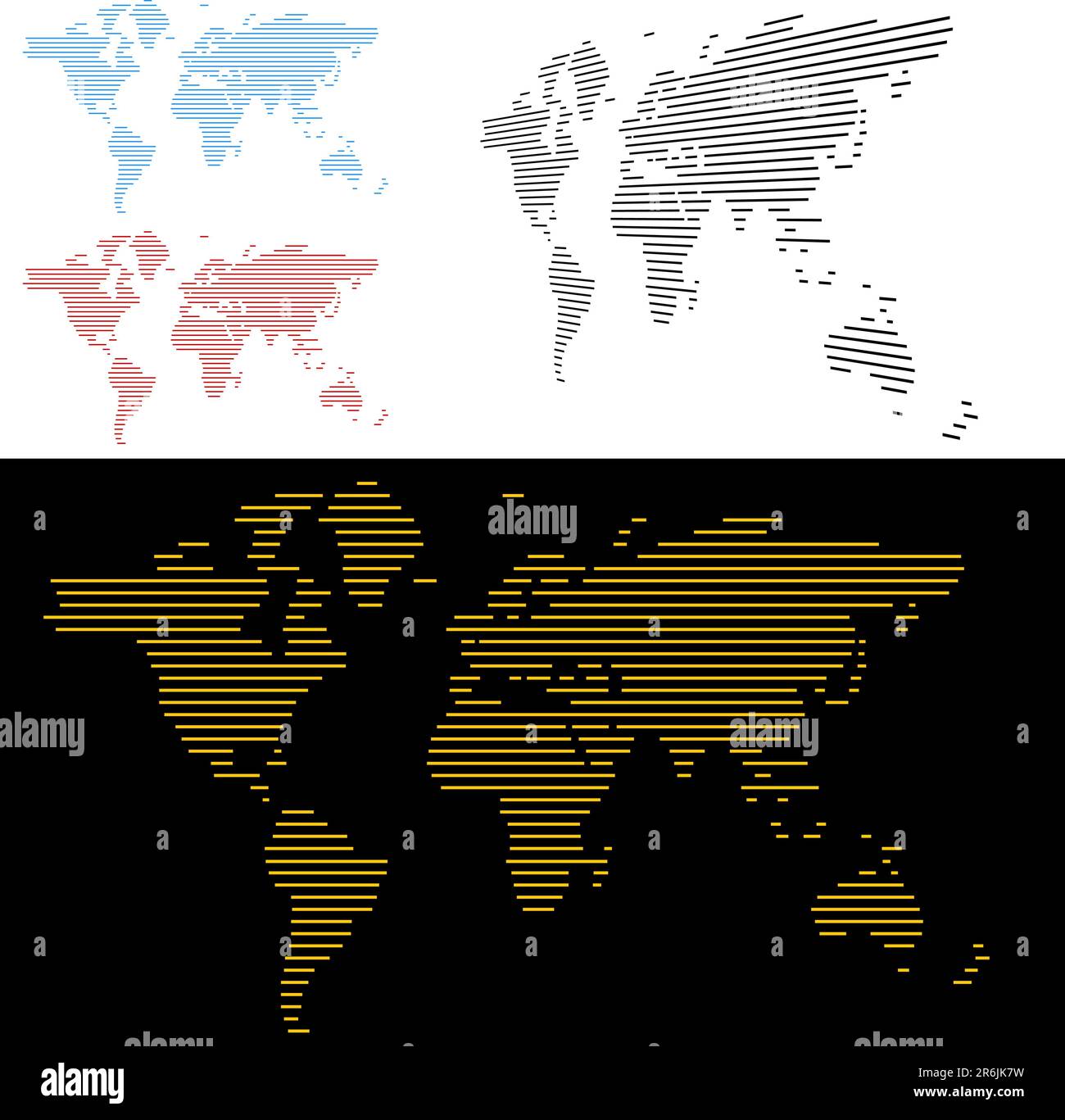 Red tone world map hi-res stock photography and images - Alamy