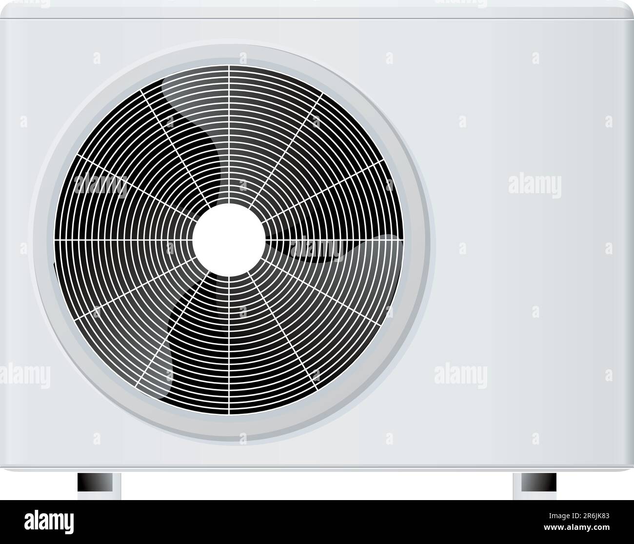 air conditioner rasterized vector illustration isolated with clipping ...