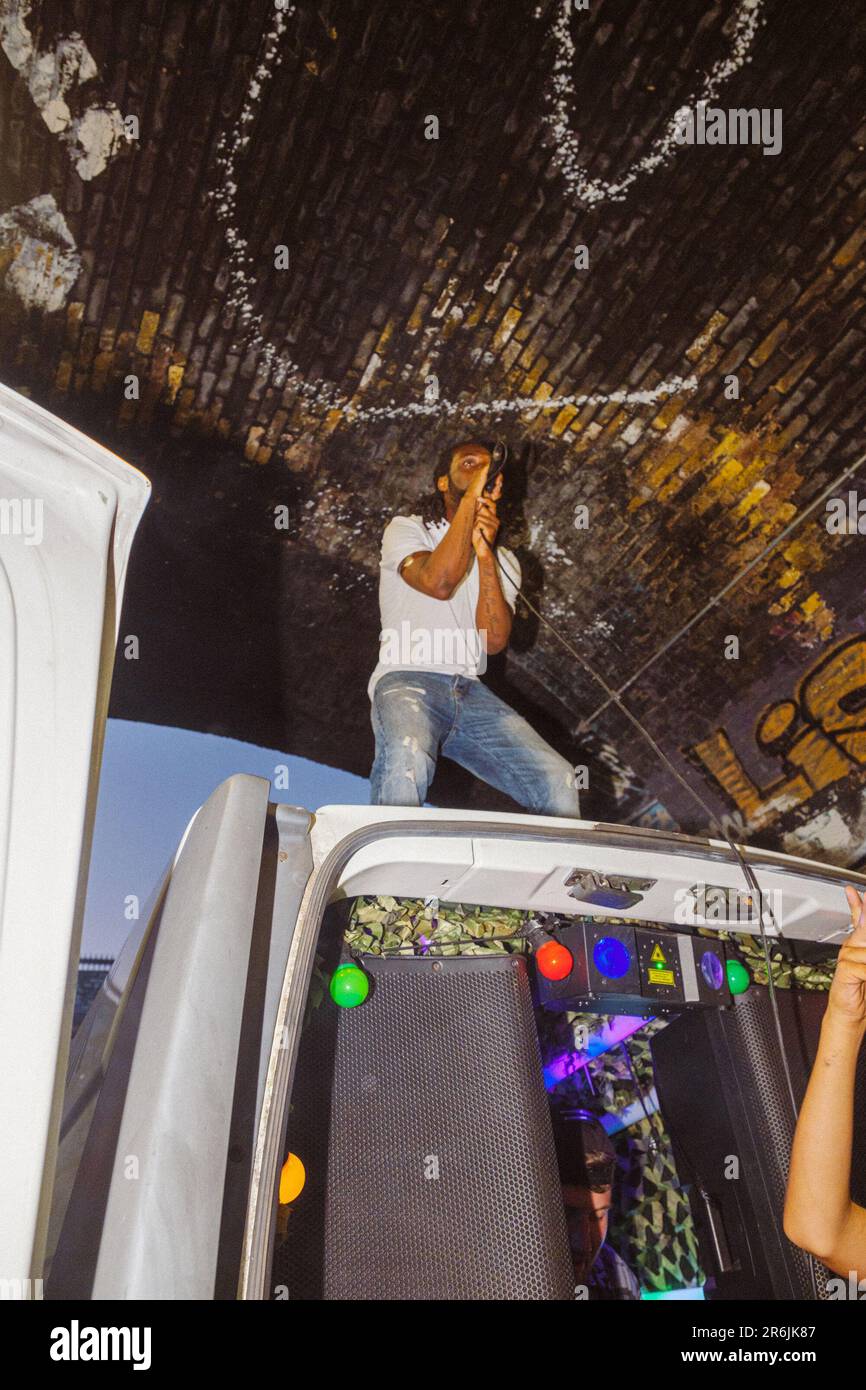 London, UK, Shoreditch, 9th May 2023, Save Our Scene Hosts a Secret ...