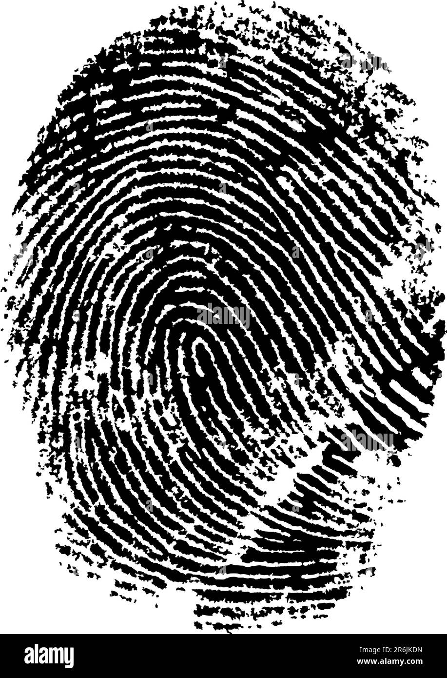 Identification person thumbprint vector Cut Out Stock Images & Pictures ...