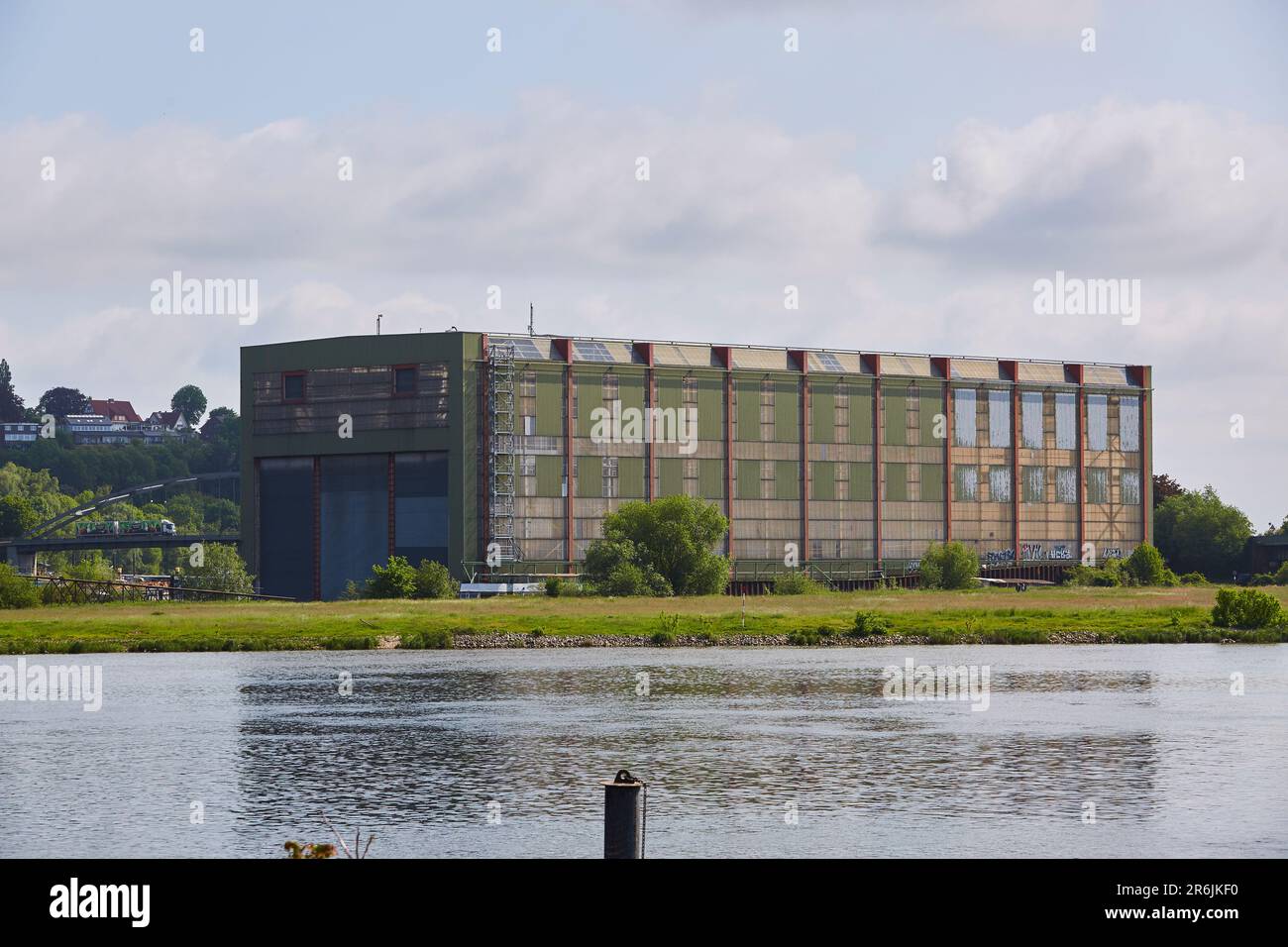 Die Schifffahrtsstadt Lauenburg an der Elbe, Schleswig-Holstein ...