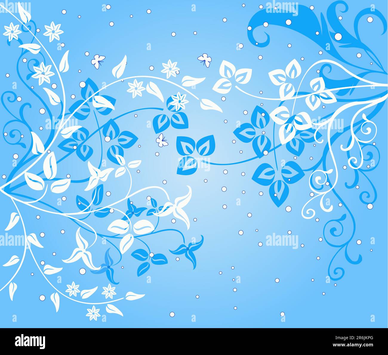 Abstract art design floral background - vector Stock Vector Image & Art ...