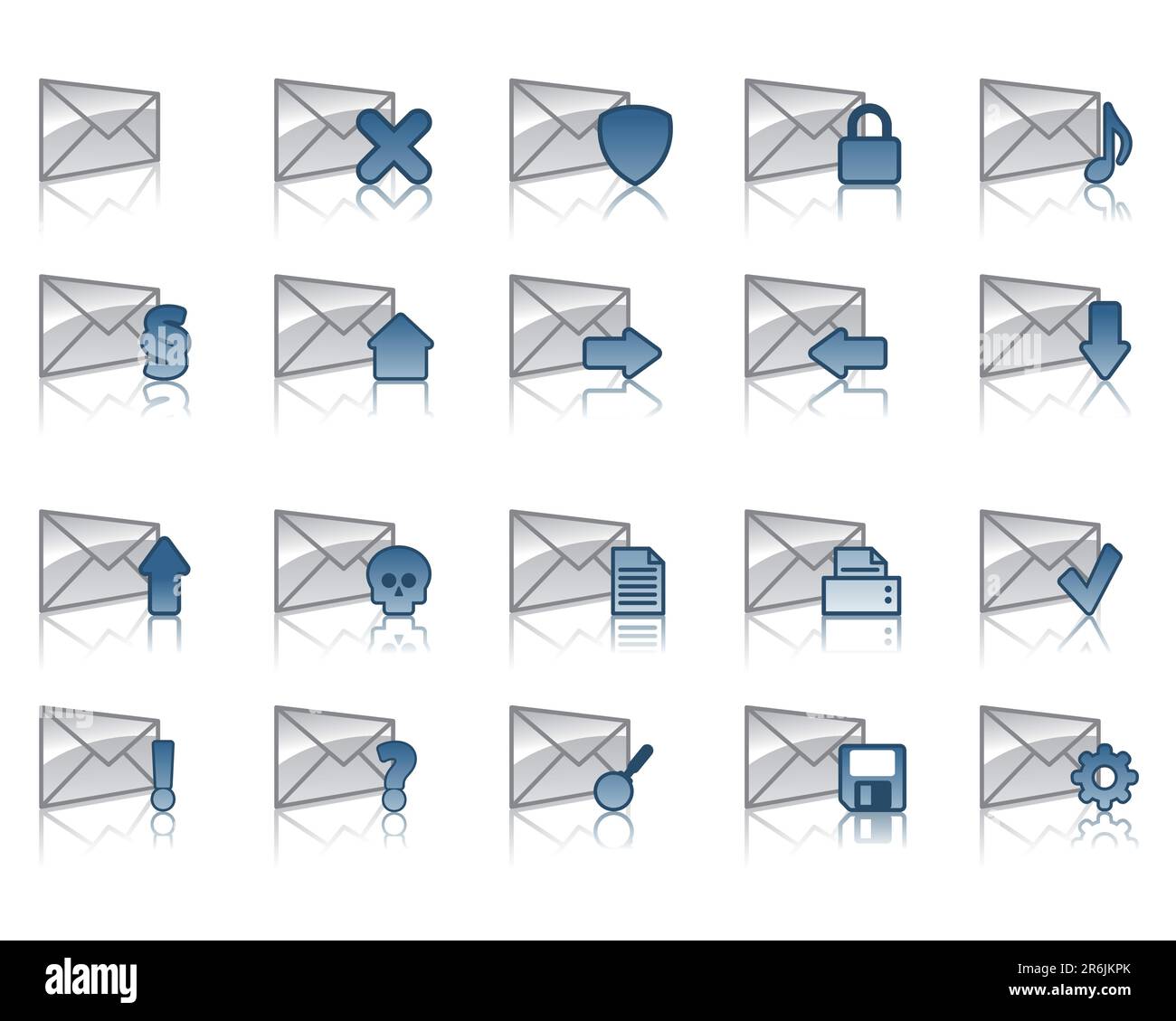 collection of email icons Stock Vector Image & Art - Alamy