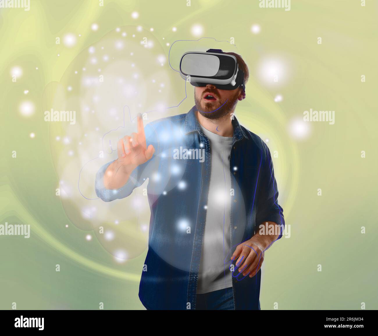 Smart glasses wearable device outline hi-res stock photography and ...