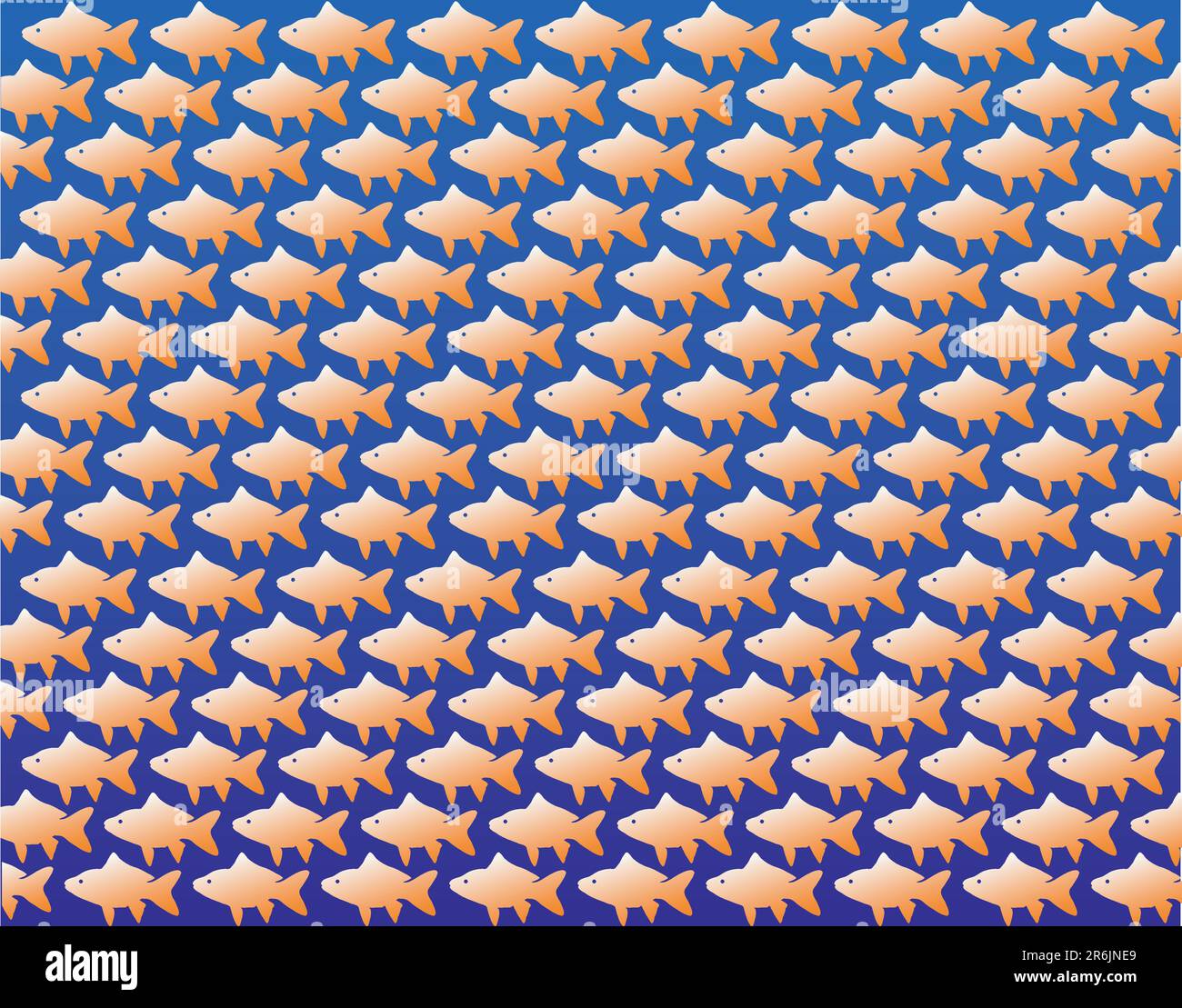 Background vector wallpaper design of repeating goldfish Stock Vector ...