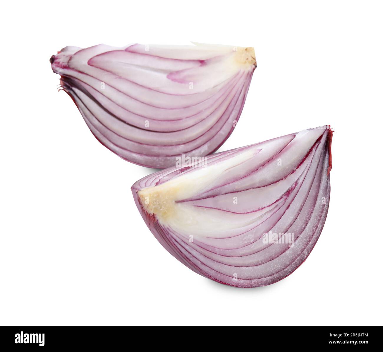 Fresh cut red onion isolated on white Stock Photo - Alamy