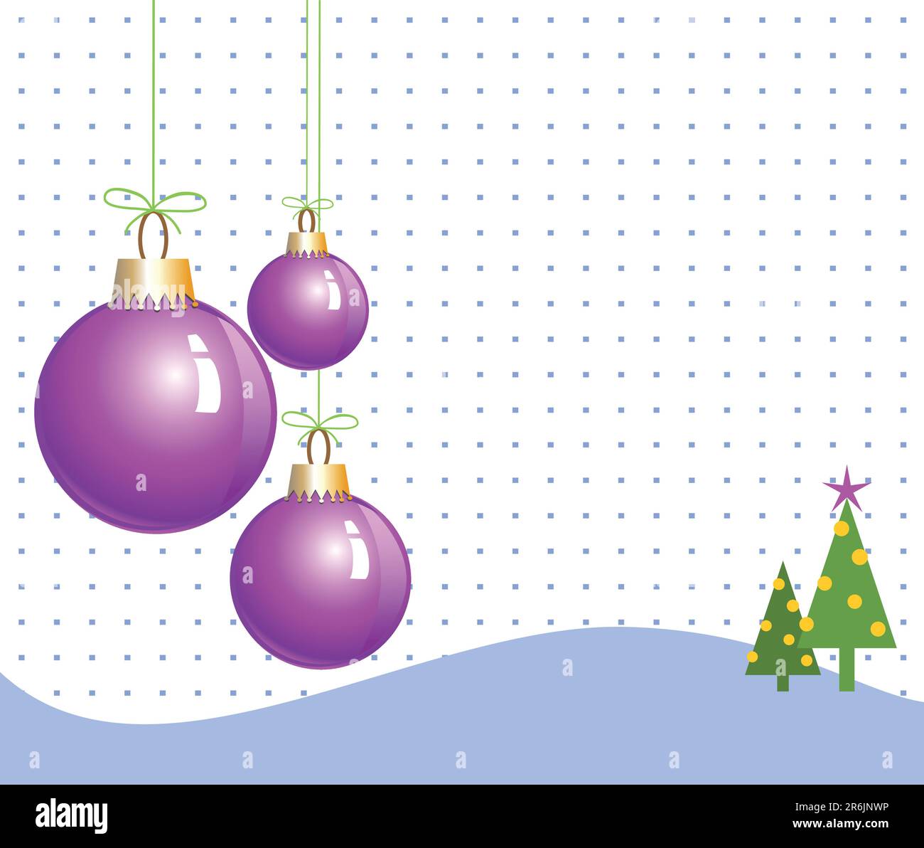 Three pink christmas balls on a white background and space for your ... Three pink christmas balls on a white background and space for your ...