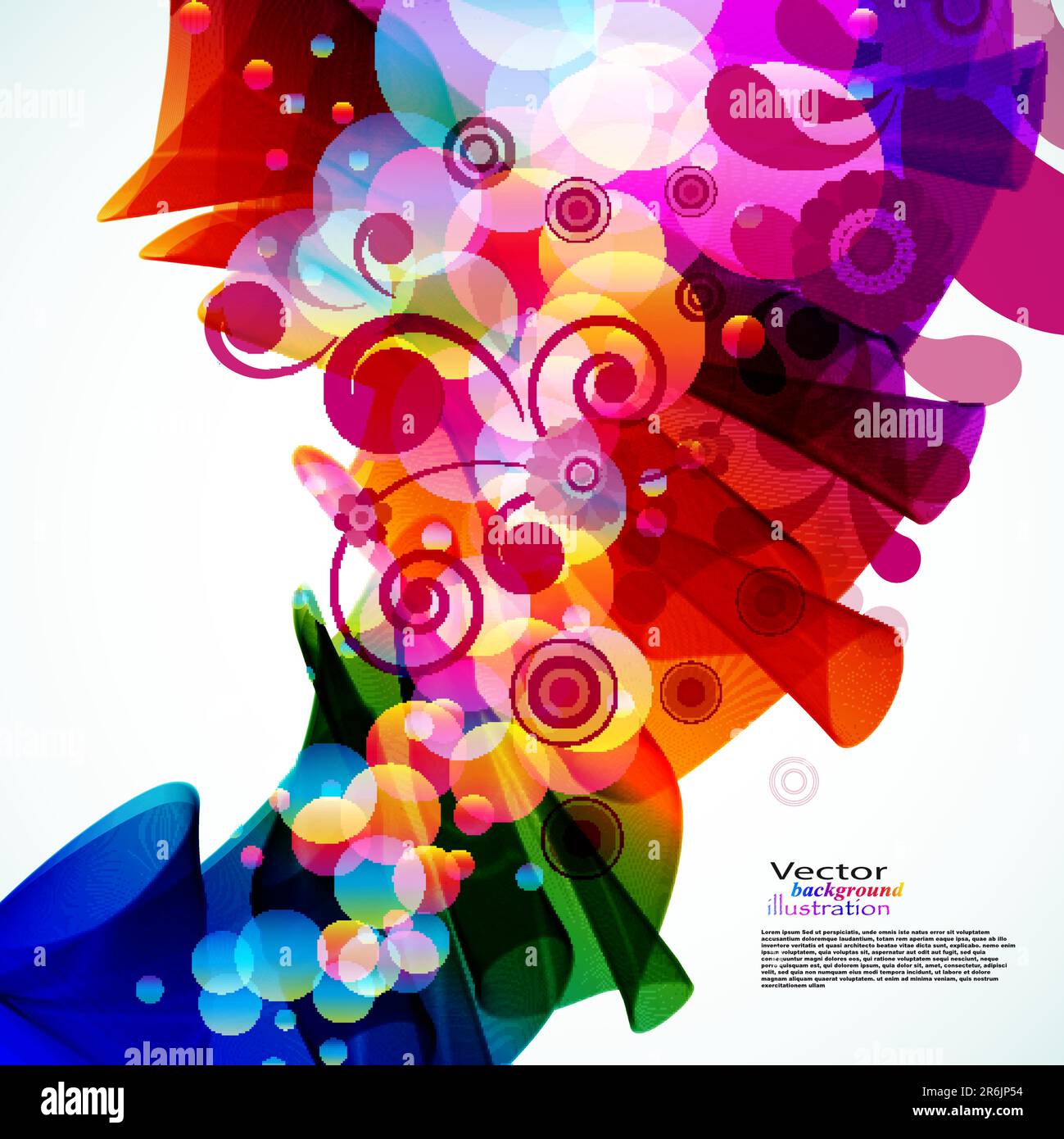Abstract colorful floral background. Vector Stock Vector Image & Art ...