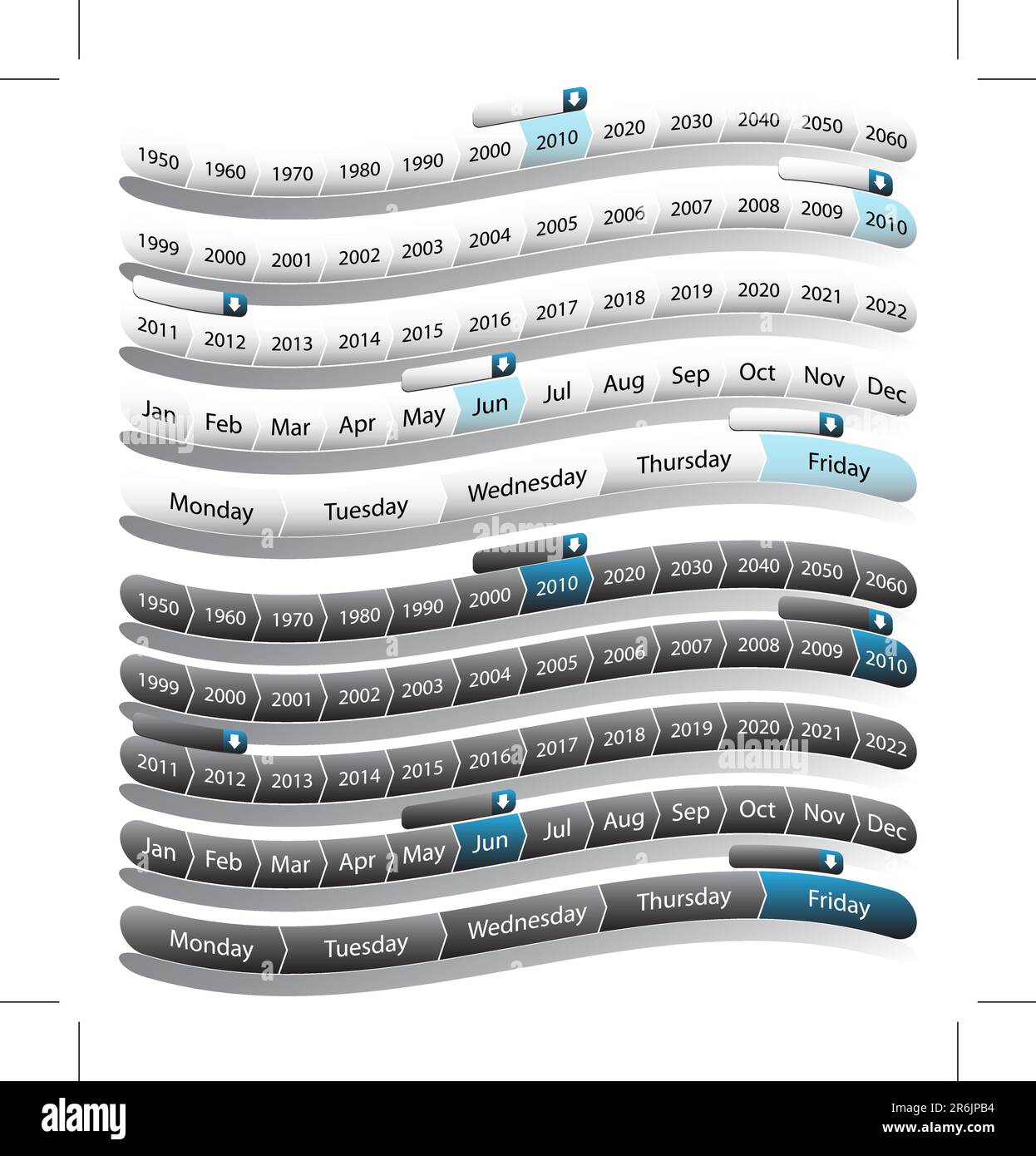 An image of a timeline - wave style Stock Vector Image & Art - Alamy