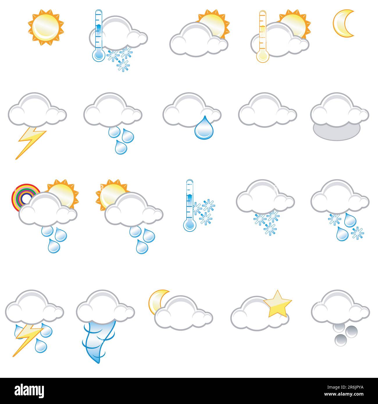 Set of different weather icons Stock Vector Image & Art - Alamy