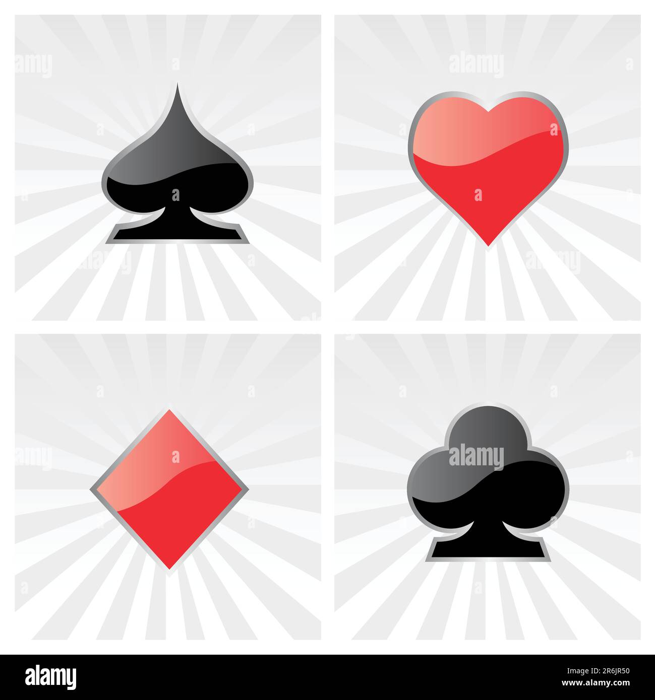 vector set of play card symbols Stock Vector Image & Art - Alamy