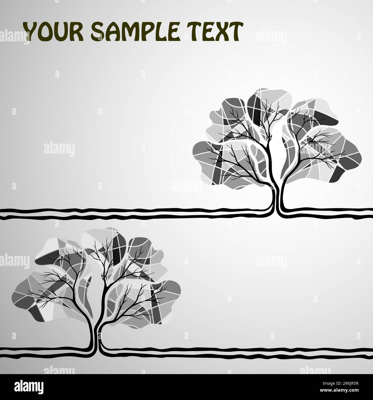 background with a tree Stock Vector Image & Art - Alamy