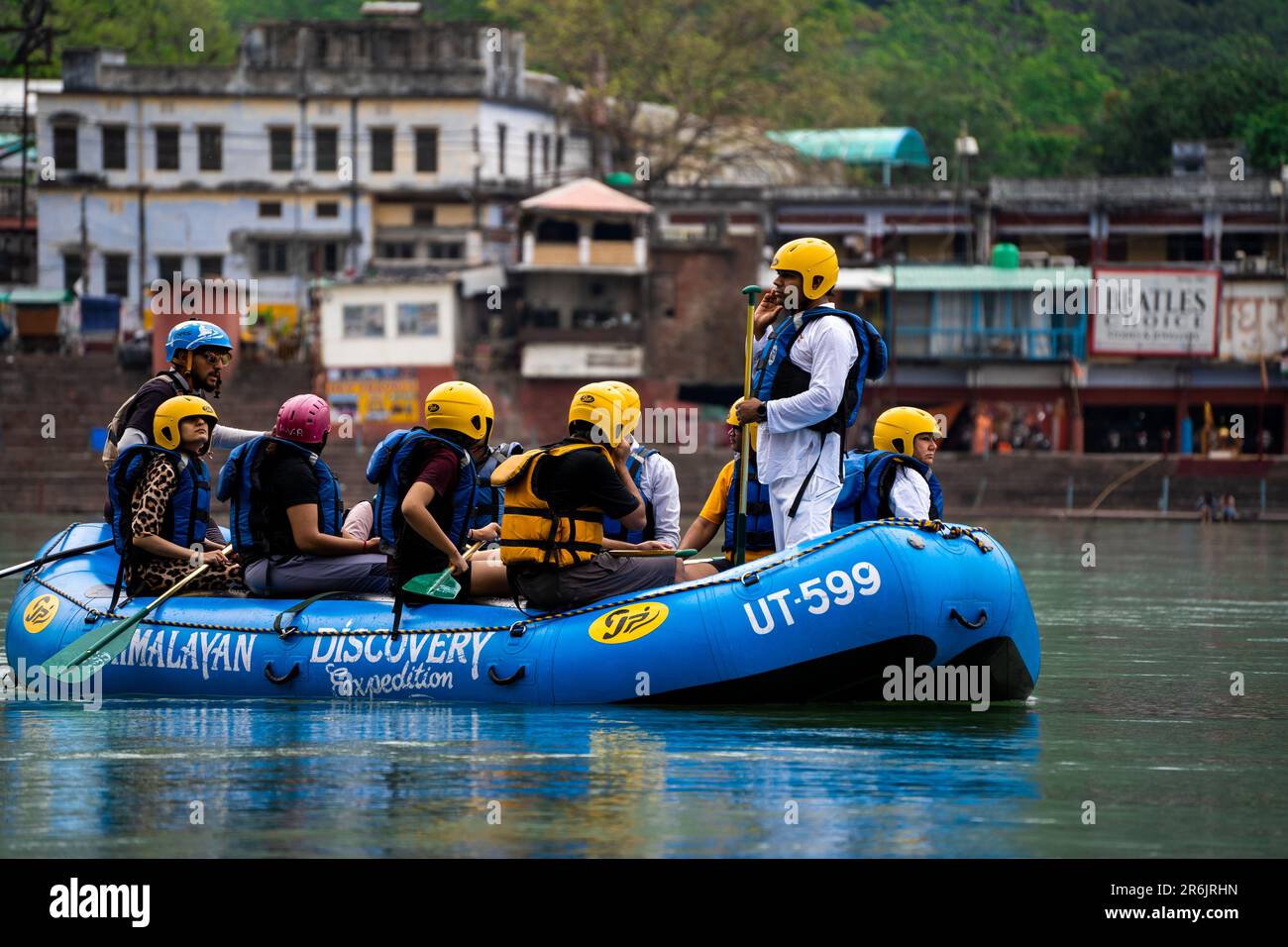 Rishikesh, Haridwar, India - circa 2023: man standing in the front of ...