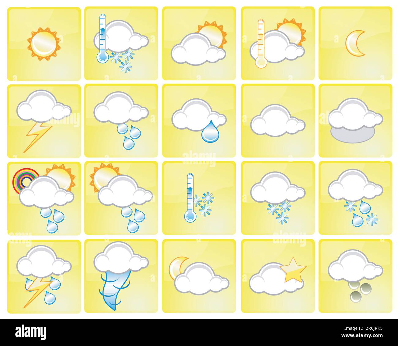 Set of different weather icons Stock Vector Image & Art - Alamy