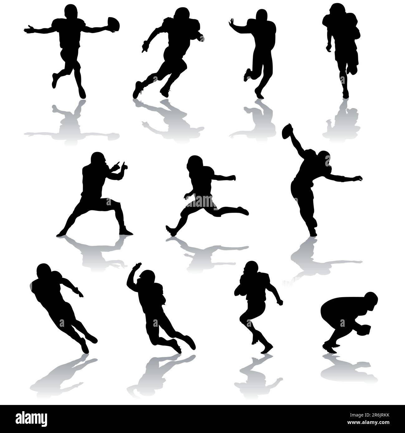 vector set of football players Stock Vector Image & Art - Alamy