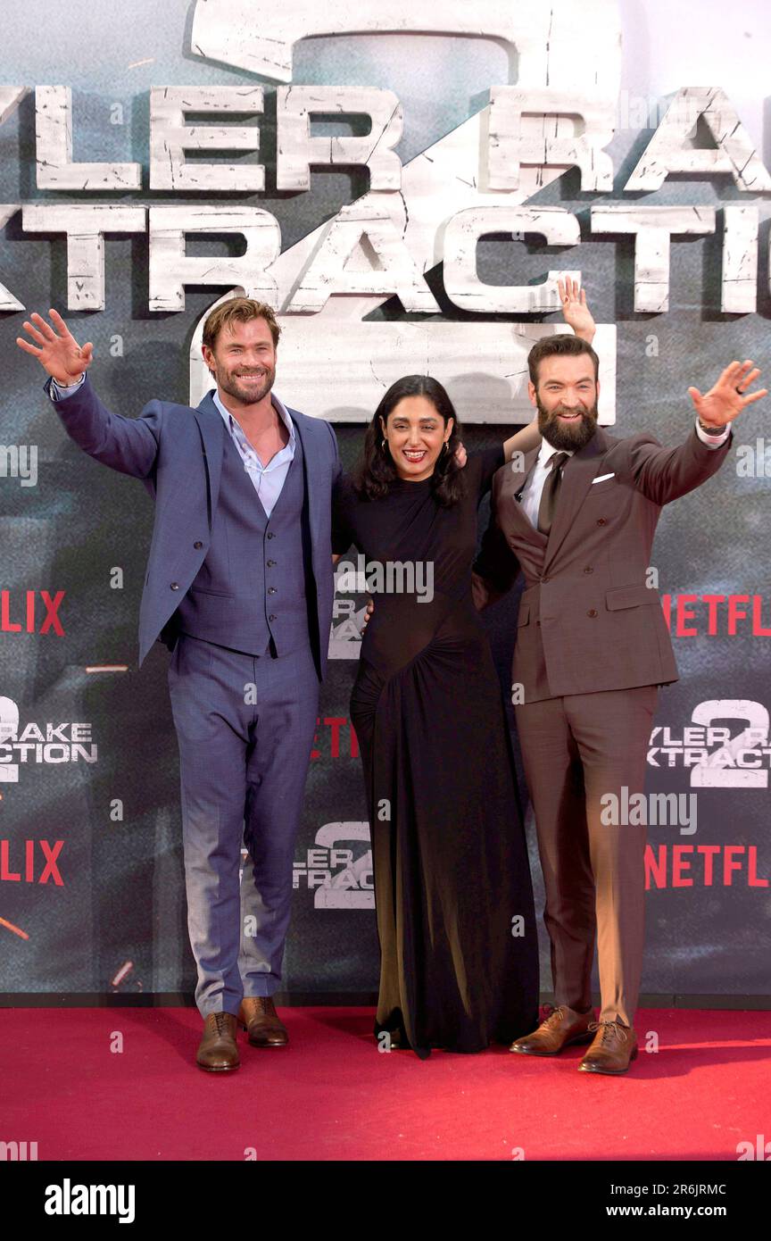 Chris Hemsworth, Golshifteh Farahani und Sam Hargrave beim Special ...