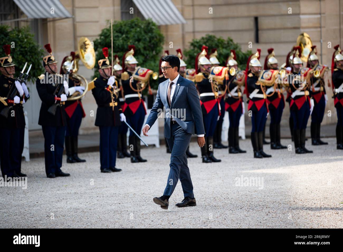 Paris, France. 01st June, 2023. The french president Emmanuel Macron ...