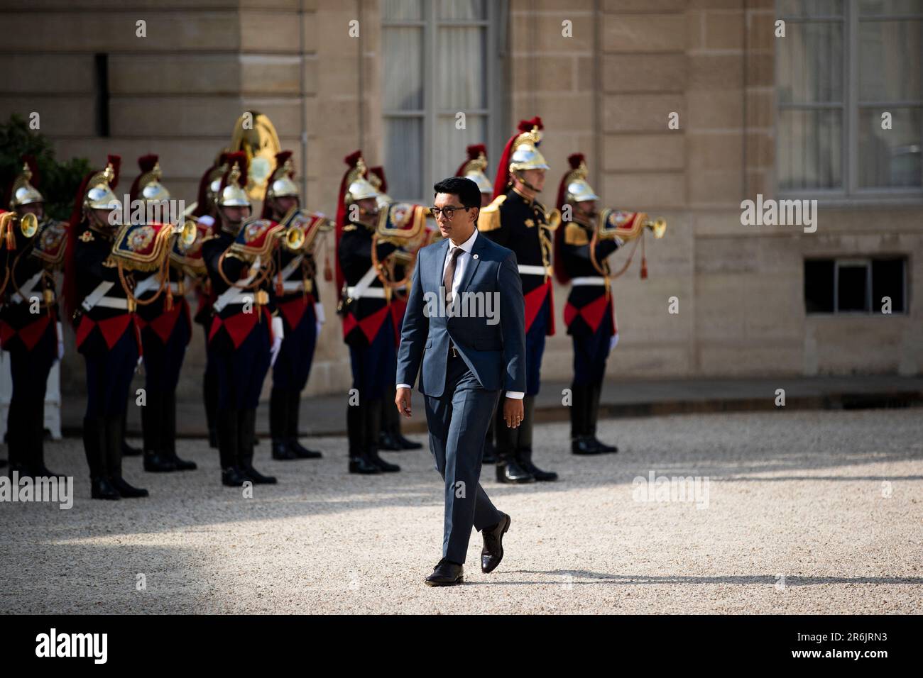 Paris, France. 01st June, 2023. The french president Emmanuel Macron ...