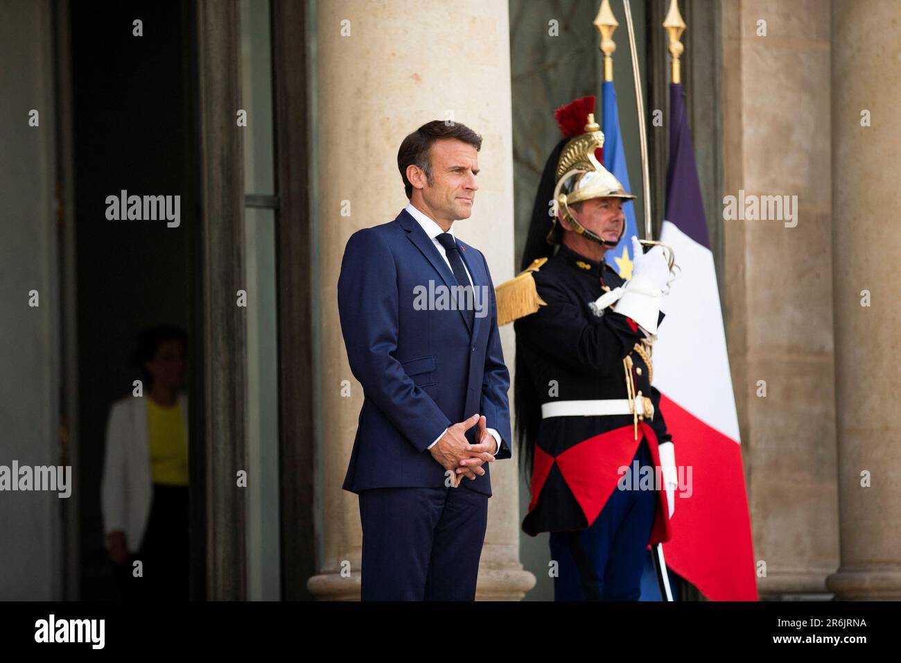 Paris, France. 01st June, 2023. The french president Emmanuel Macron ...