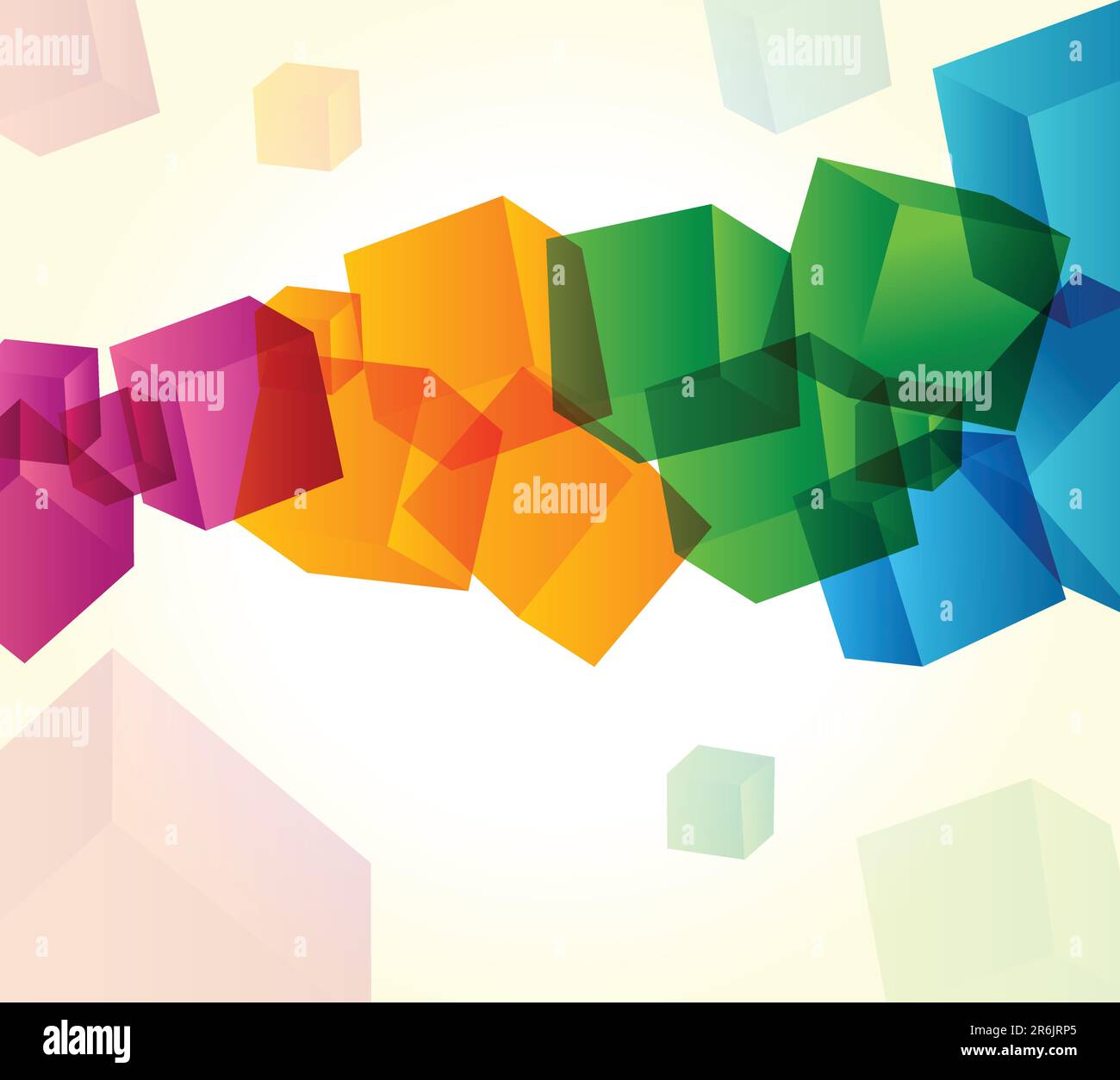 Multicolor, 3D, Box, in Yellow, Background, Abstract, Designs ...