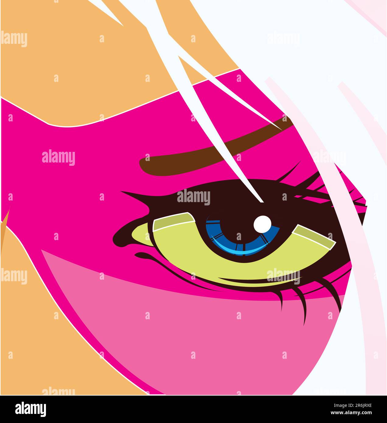 Woman points up Stock Vector Images - Alamy