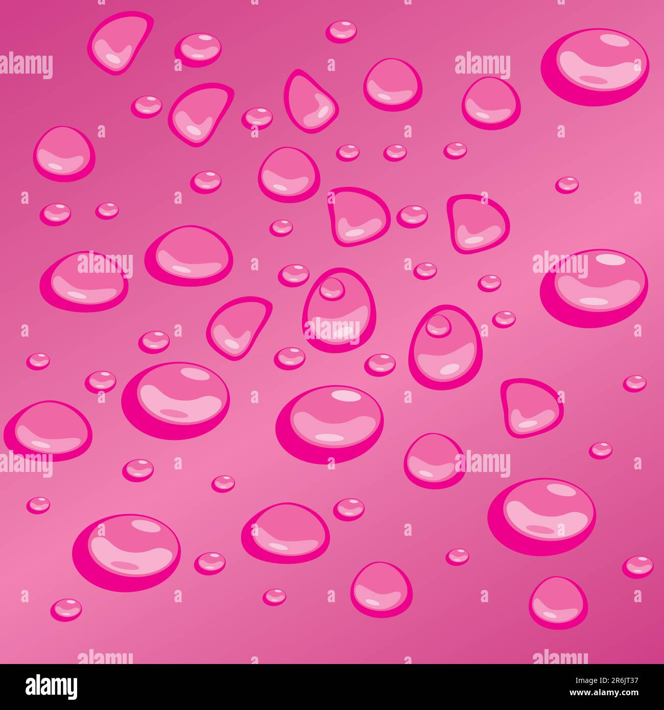 Drops water in pink Stock Vector Images - Alamy