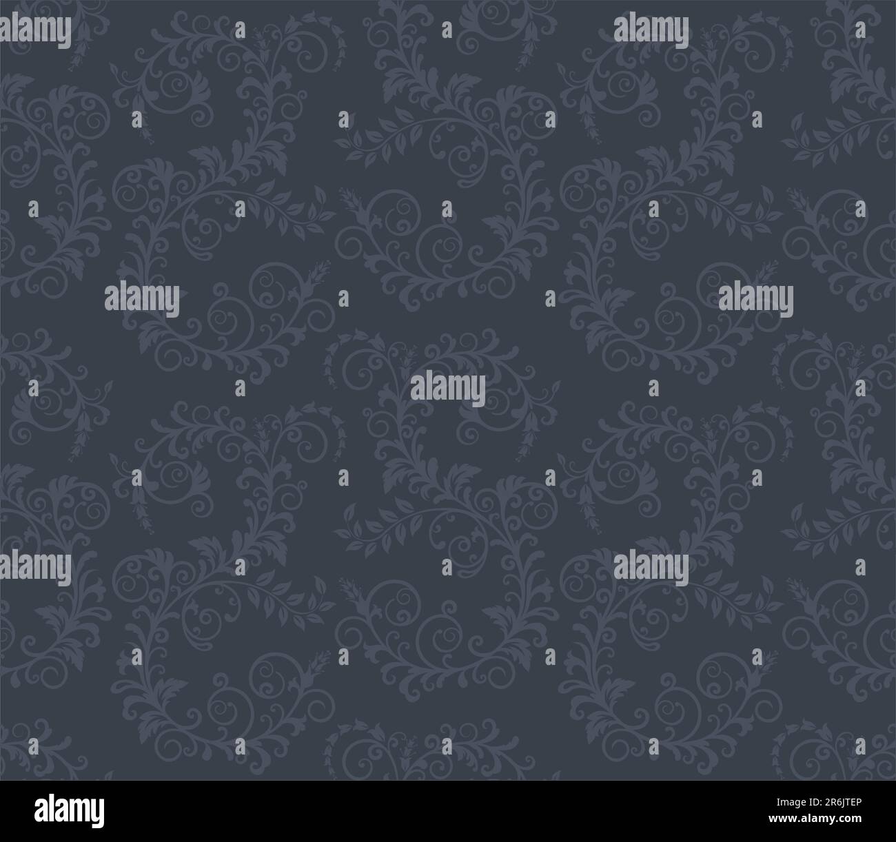 Seamless dark grey floral pattern vector illustration Stock Vector ...
