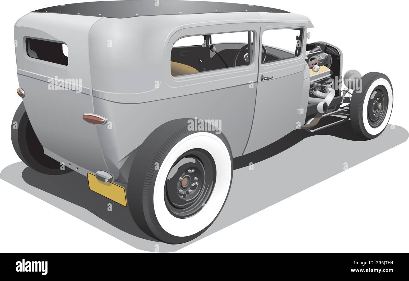 Vintage transportation illustration Cut Out Stock Images & Pictures - Alamy