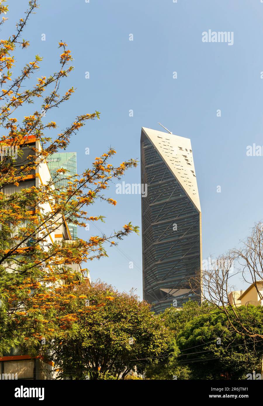Torre Reforma high-rise tower block skyscraper building, Avenue Paseo ...