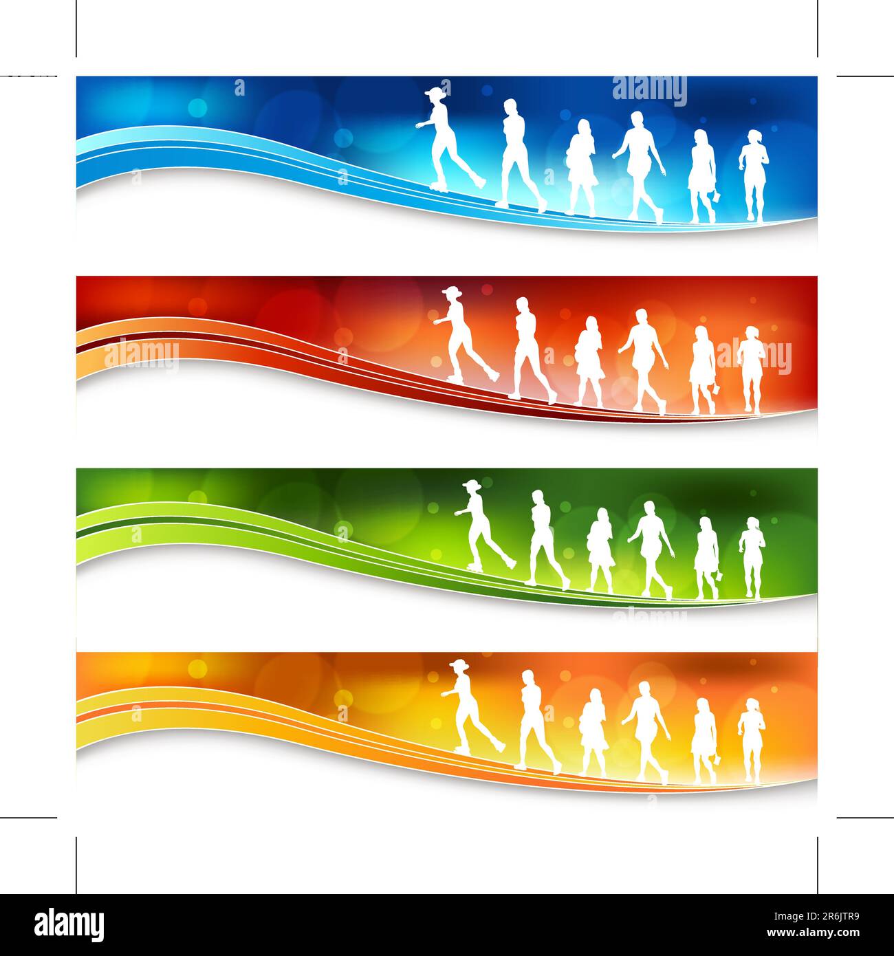 Banners walk Stock Vector Images - Alamy