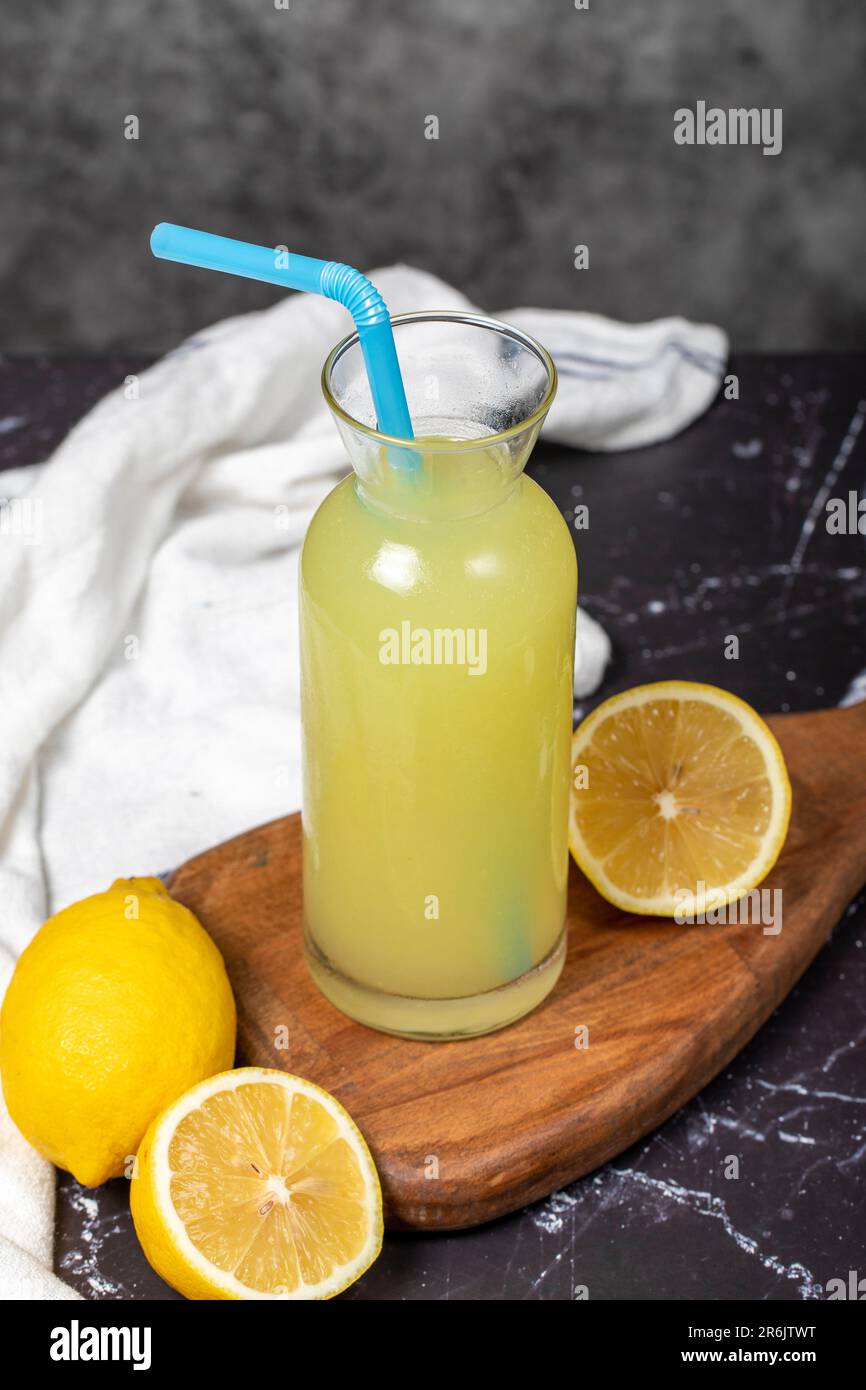Natural freshly made lemonade hi-res stock photography and images - Alamy