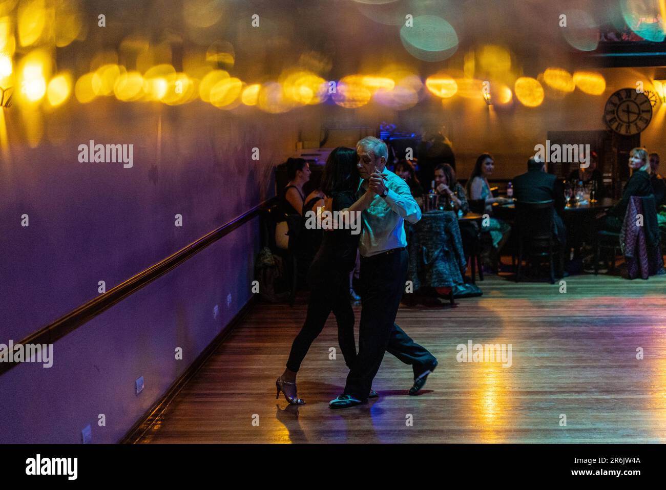 Buenos Aires, Argentina. 9th June, 2023. Dancers practice tango before ...