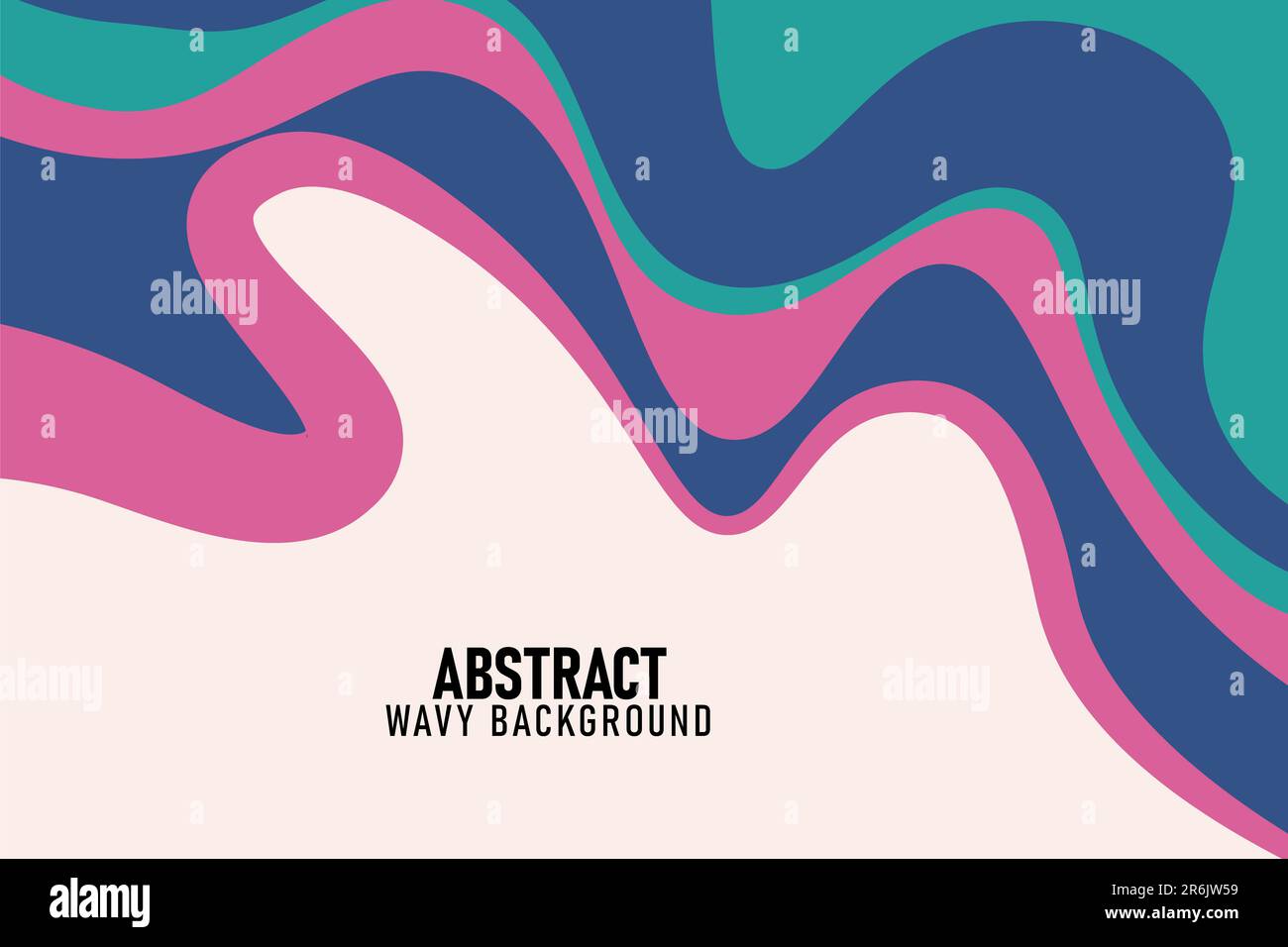 Colorful wavy style background. Vector illustration Stock Photo - Alamy