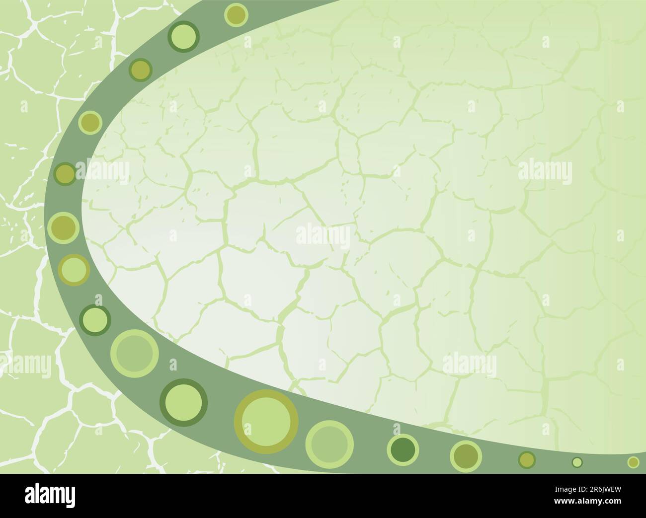 Vector illustration of a cracked green background Stock Vector Image ...