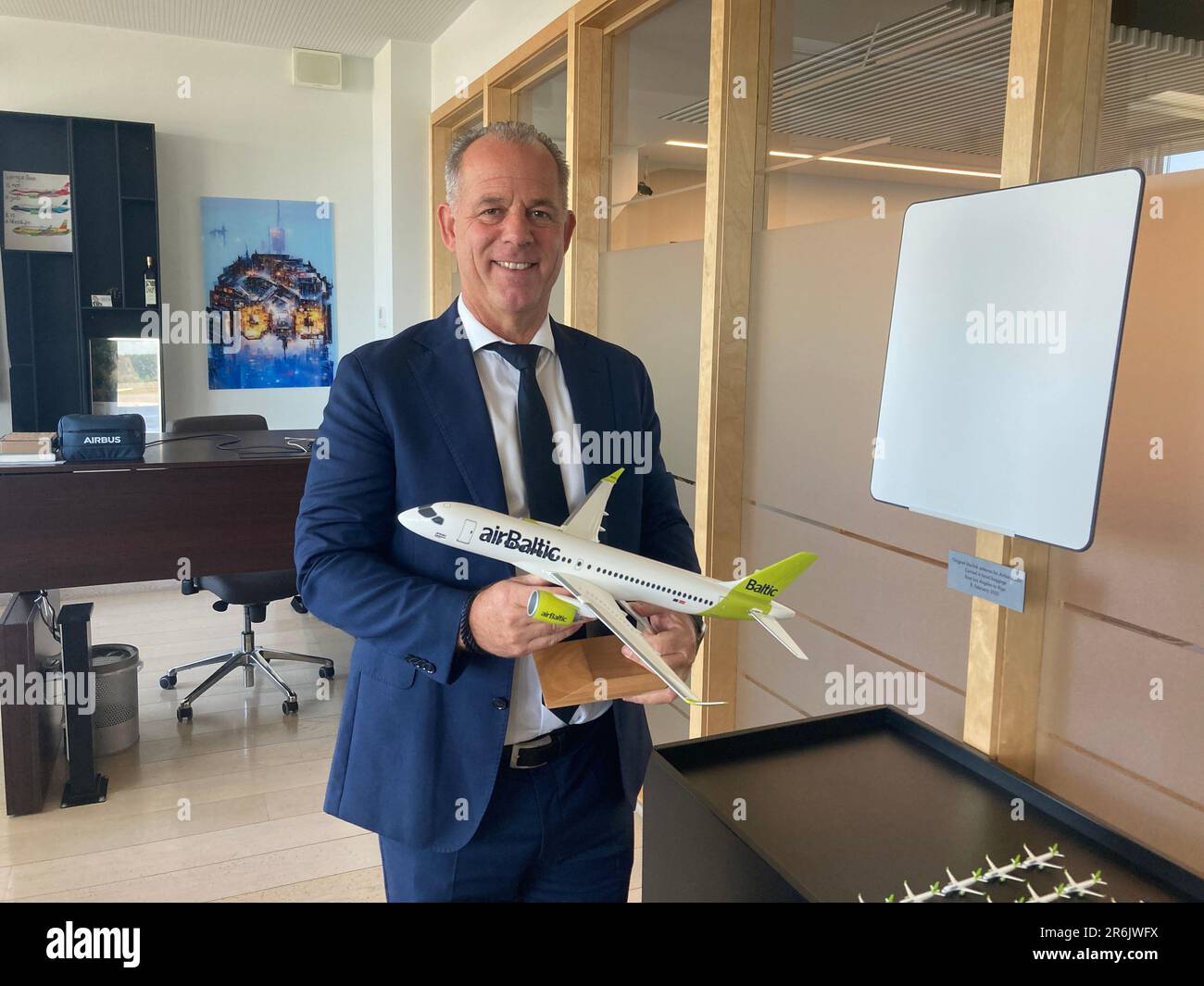 PRODUCTION - 07 June 2023, Latvia, Riga: Martin Gauss, head of Latvian ...