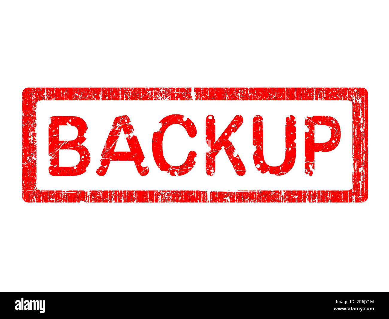 Grunge Office Stamp with the words BACKUP in a grunge splattered text ...