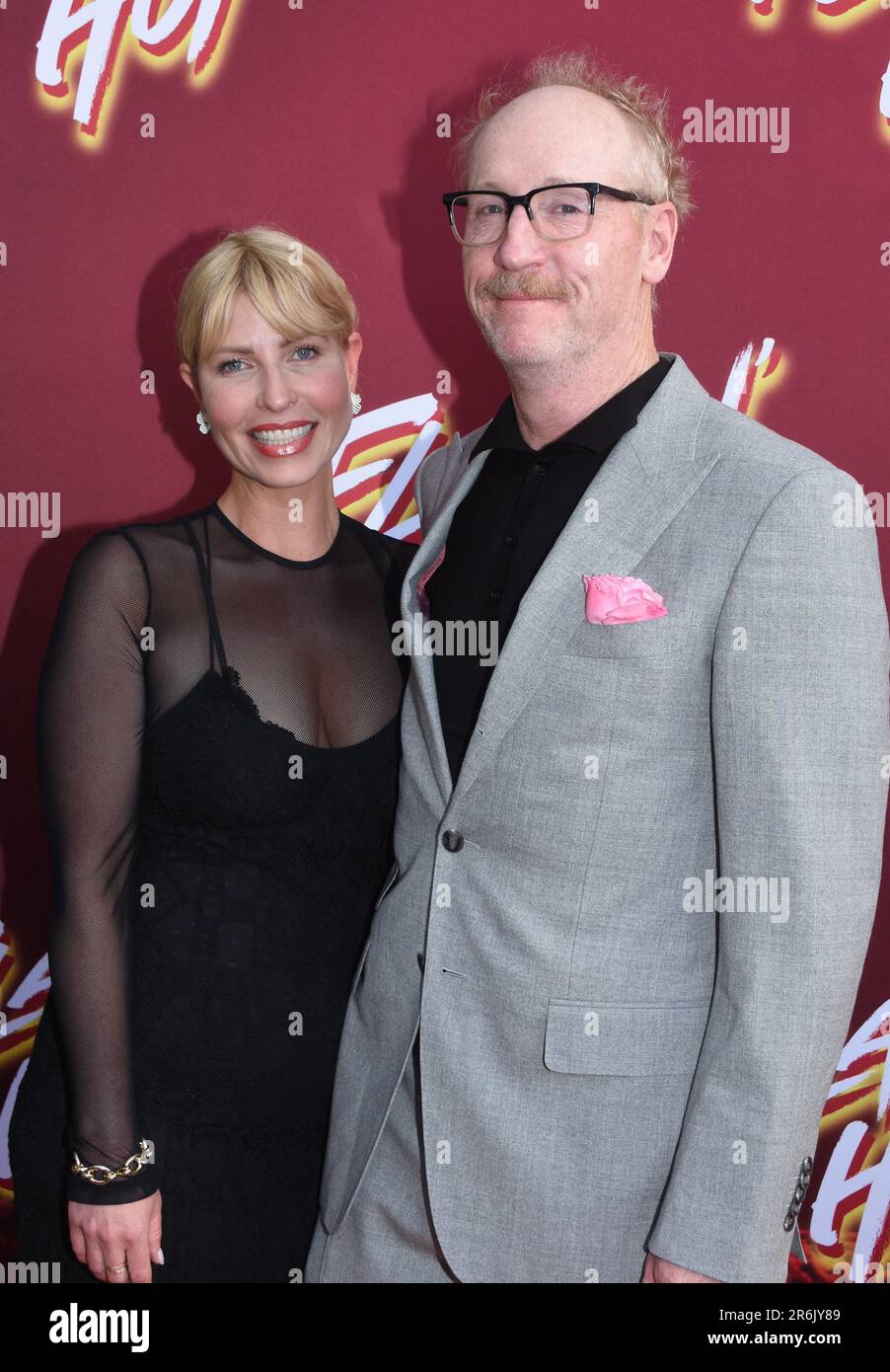 Los Angeles, California, USA 9th June 2023 Actor Matt Walsh and wife ...