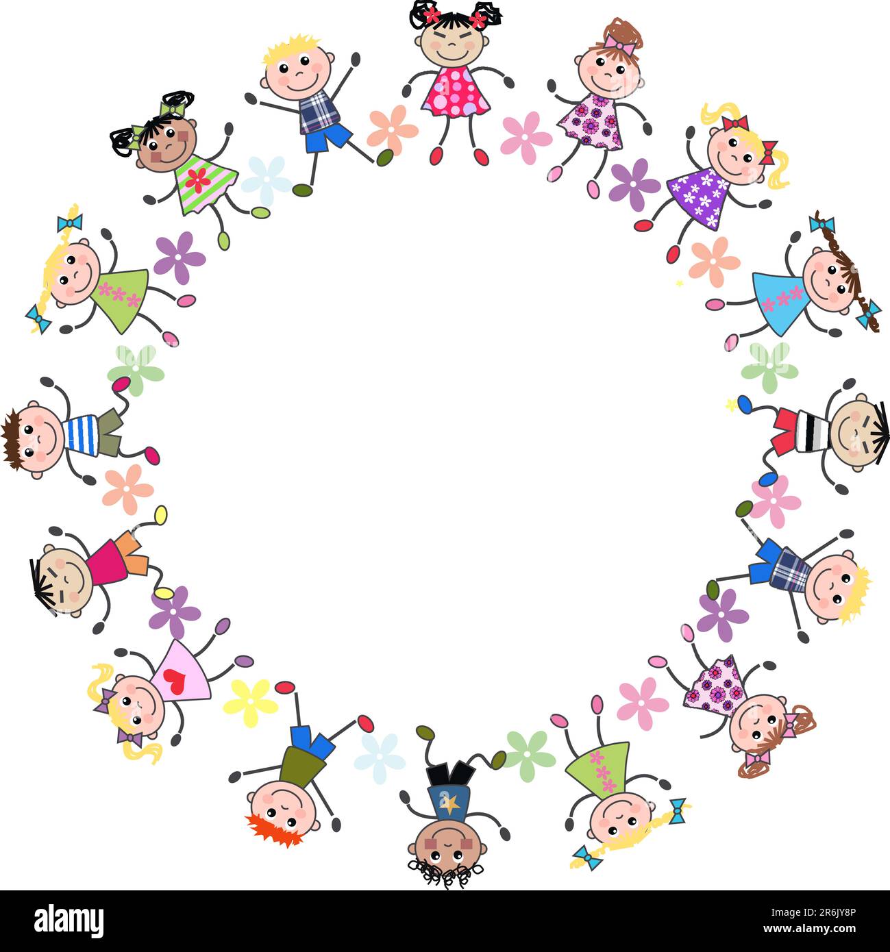 Kids united Stock Vector Images - Alamy